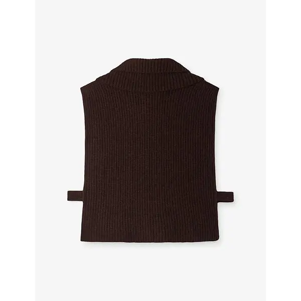Sandro Zipped Trucker Wool Collar
