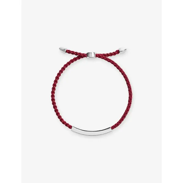 Monica Vinader Mv Linear™ 925 Sterling Cord Friendship Bracelet - Silver