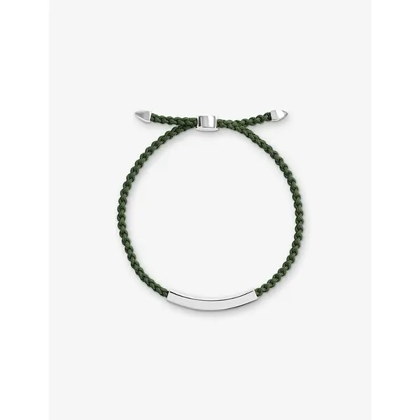 Monica Vinader Mv Linear™ 925 Sterling Cord Friendship Bracelet - Silver
