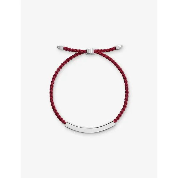 Monica Vinader Mv Linear™ Bold 925 Sterling Cord Friendship Bracelet - Silver