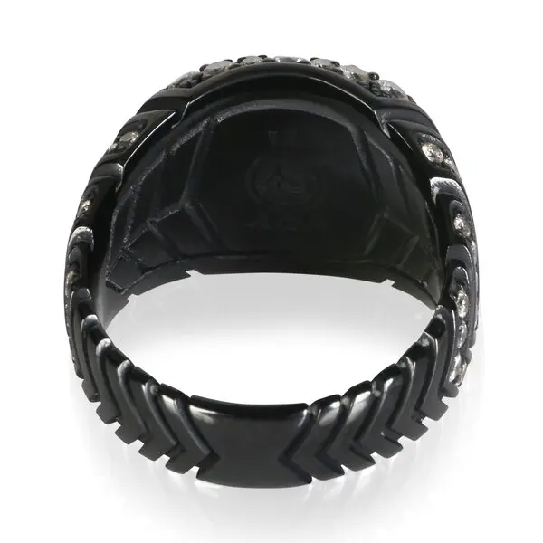 David Yurman Diamond Chevron Signet Ring