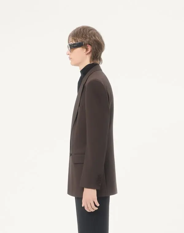 Valentino Garavani Double-breasted Jacket In Light Double Wool