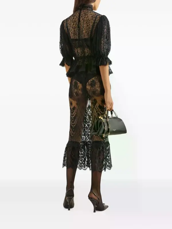Dolce & Gabbana Tulle Top With Embroidery