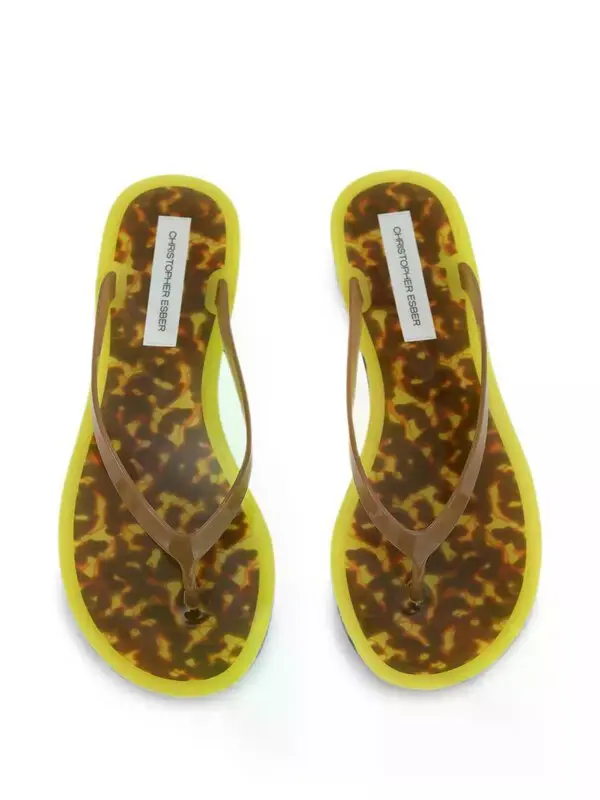 Christopher Esber Jo Tortoise-shell Flip Flops