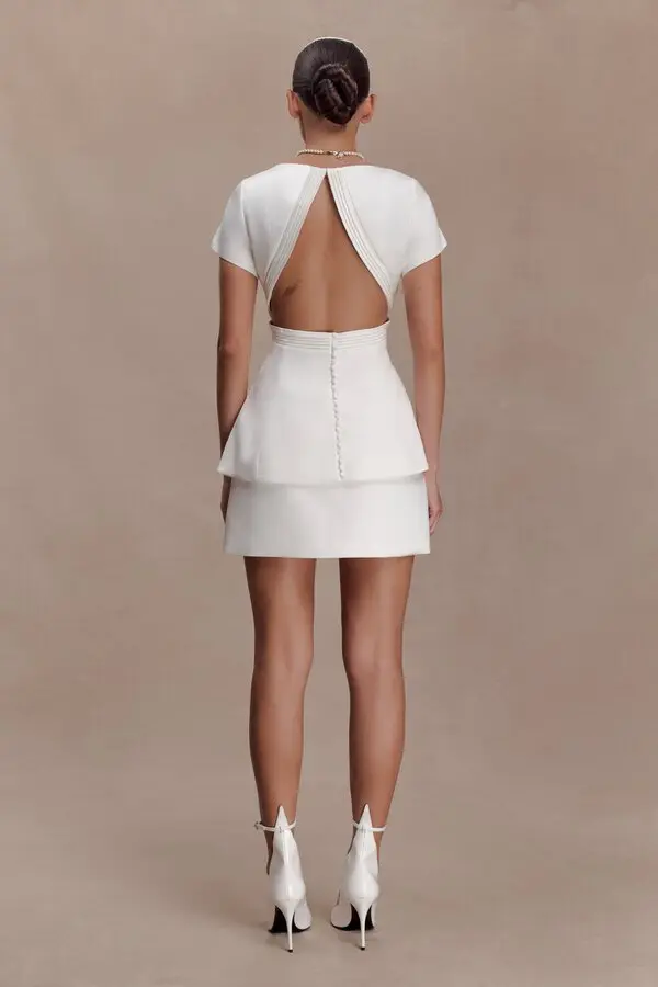 Meshki Adeline Satin Mini Skirt