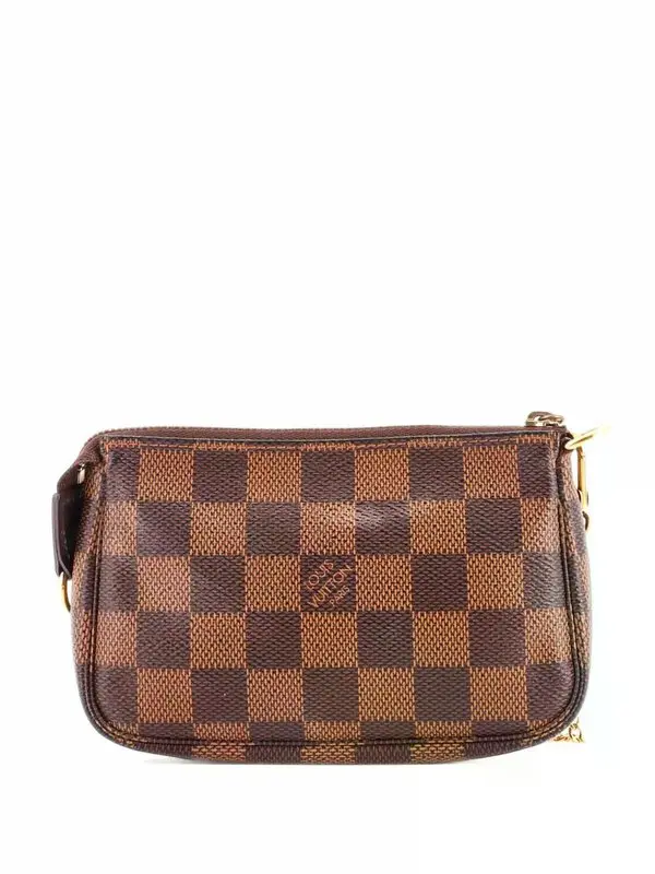 LOUIS VUITTON Pochette Accessoires Damier Mini Clutch Bag