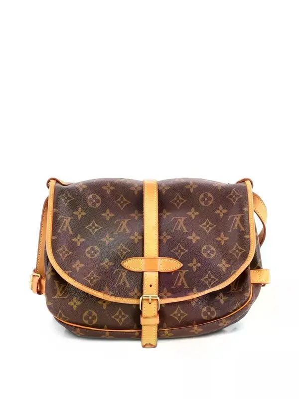 LOUIS VUITTON Saumur Handbag Monogram Canvas 30 Crossbody Bag