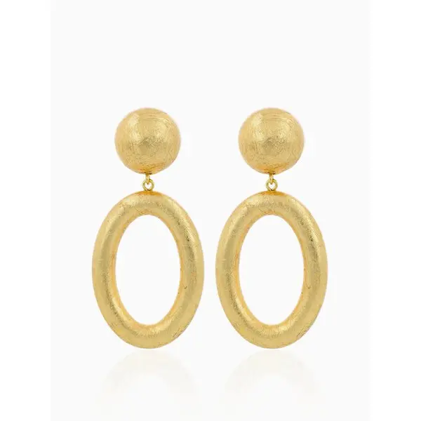 LOTT. GIOIELLI Oval Hoop Earring Gabriella