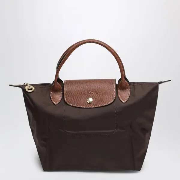 Longchamp Moka Le Pliage Original Mini S-top Handle Bag - Brown