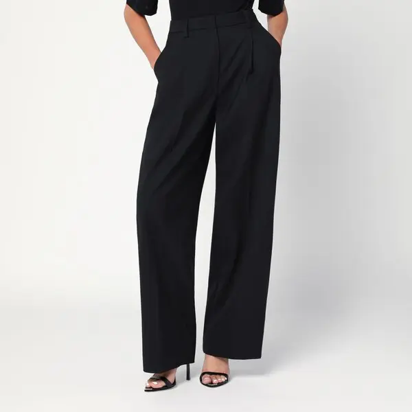THE LATEST Wide-leg Wool-blend Trousers