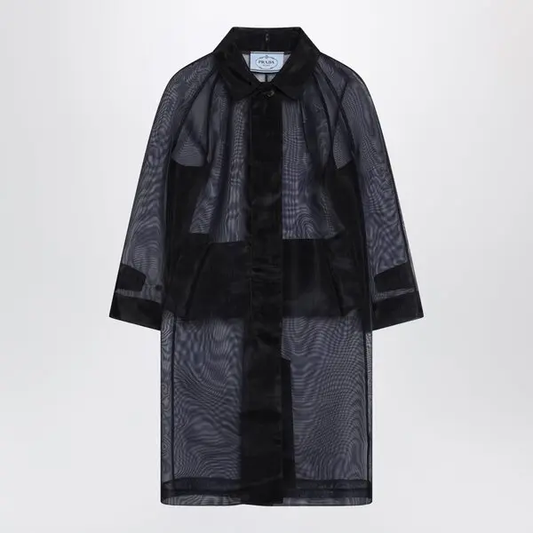 Prada Single-breasted Crinoline Overcoat For