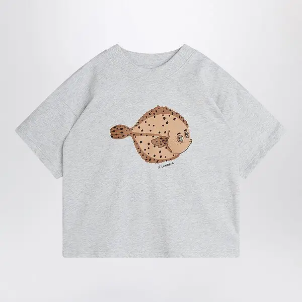 MINI RODINI Mini Flundra Graphic T-shirt - Grey