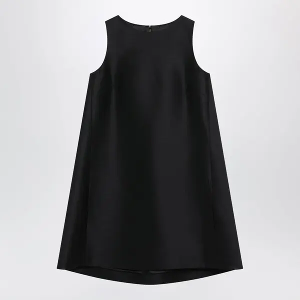Balenciaga A-line Wool-silk Mini Dress - Black