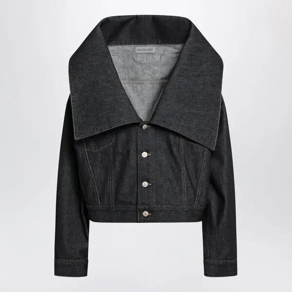 Balenciaga Wide-neckline Denim Jacket