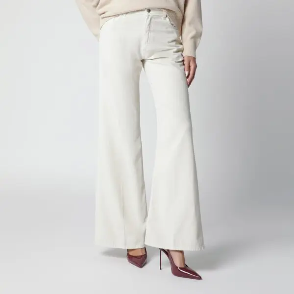 HAIKURE Velvet Cotton Mini Tapered Trousers - White