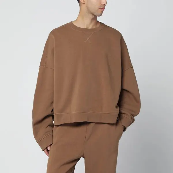 ENTIRE STUDIO Mini-logo Cotton Crewneck Sweatshirt