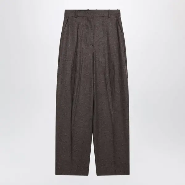 TOTEME High-waisted Flannel Trousers