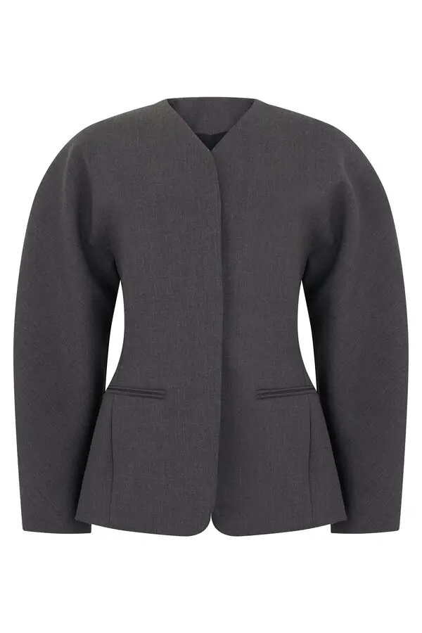 Jacquemus Oval One-button Blazer Dress Mini For