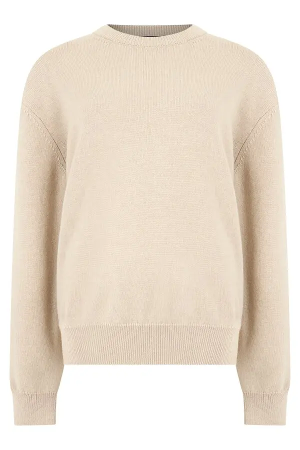 Jacquemus Merino Wool Ribbed Crewneck Sweater