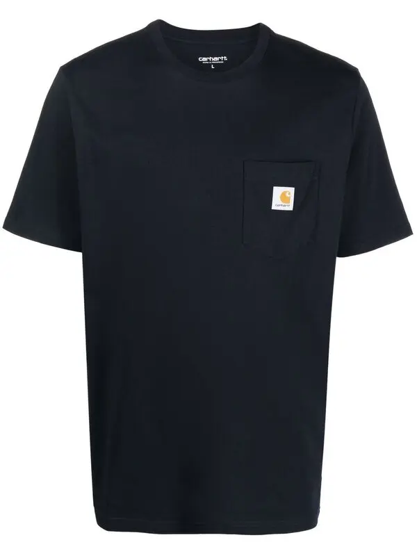Carhartt Work In Progress Mini Chest Pocket Logo T-shirt For - Navy