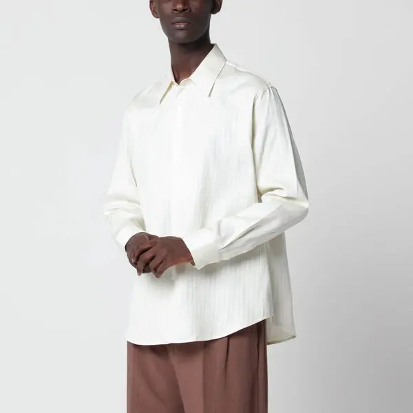 Studio Nicholson Pinstripe Cotton-silk Shirt
