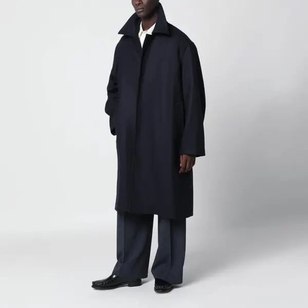 Studio Nicholson Oversized Wool Coat - Blue