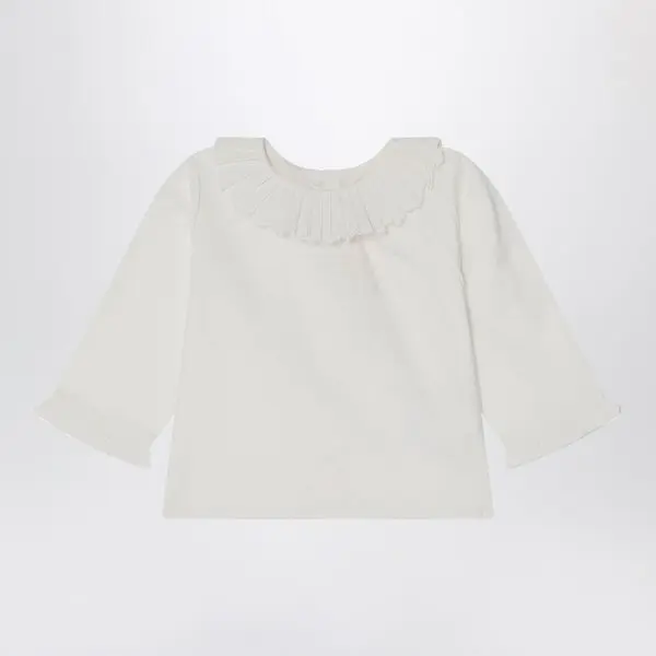 Bonpoint Joliette Ruffle Blouse With Mini Details
