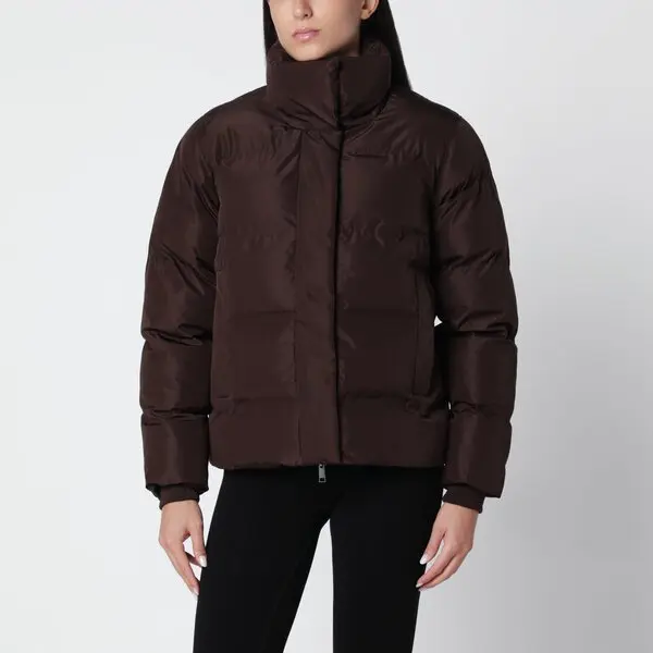 Tretorn Hill Down Mini Jacket In Recycled Polyester - Brown