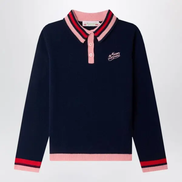 Bonpoint Malia Wool Sweater - Blue