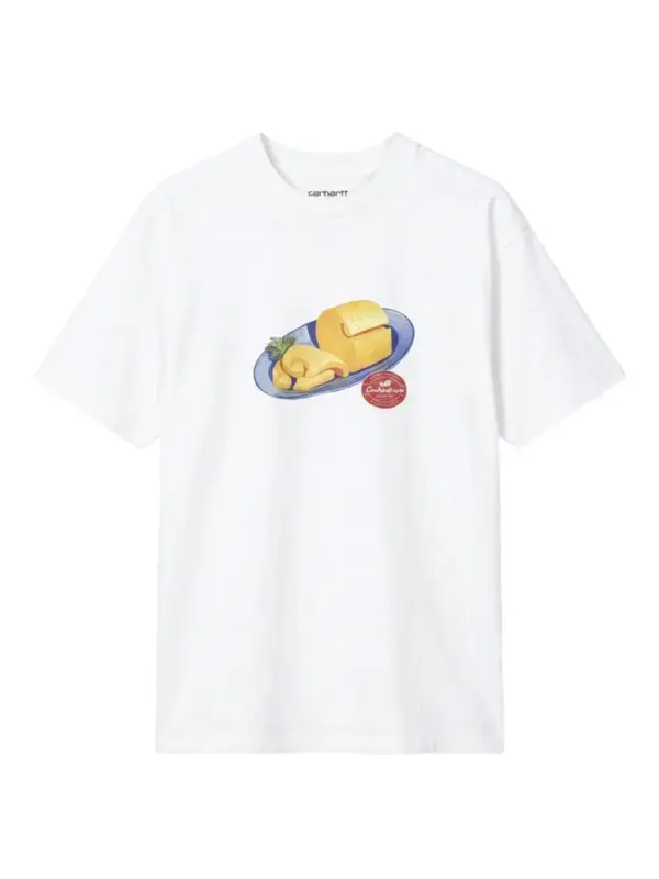 Carhartt Work In Progress Graphic Crew Neck T-shirt In Organic Cotton Single Jersey - White