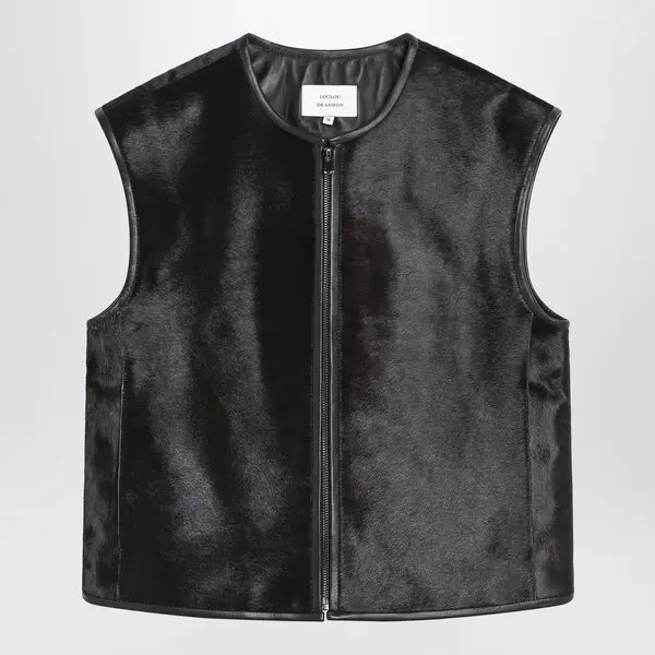 Loulou De Saison Pony-effect Leather Mini Vest - Brown