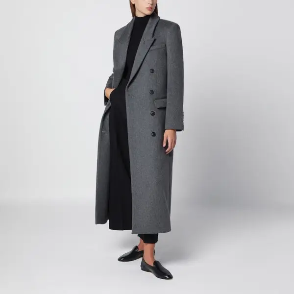 IVY OAK Mélange Double-breasted Mini Coat