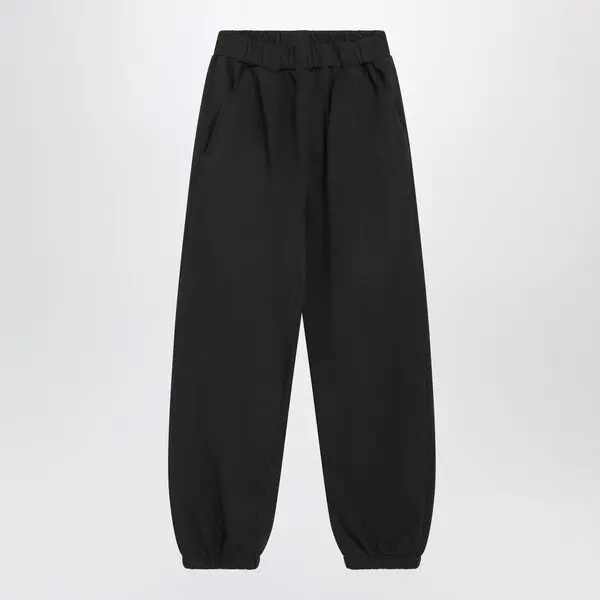 DOUUOD Relaxed Fit Cotton Jogger Trousers - Black