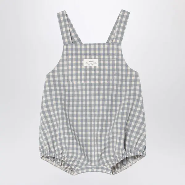TEDDY & MINOU Checked Overall With T-shirt Layer Top