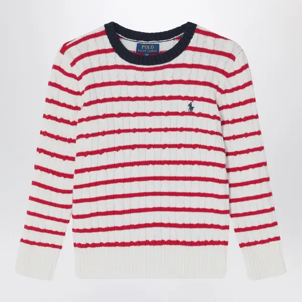 Polo Ralph Lauren Striped Cable-knit Sweater