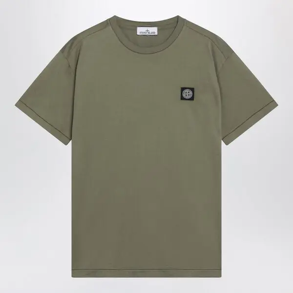 Stone Island Mini Logo Cotton T-shirt - Green