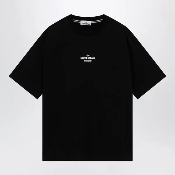 Stone Island Cotton T-shirt With Logo Prints