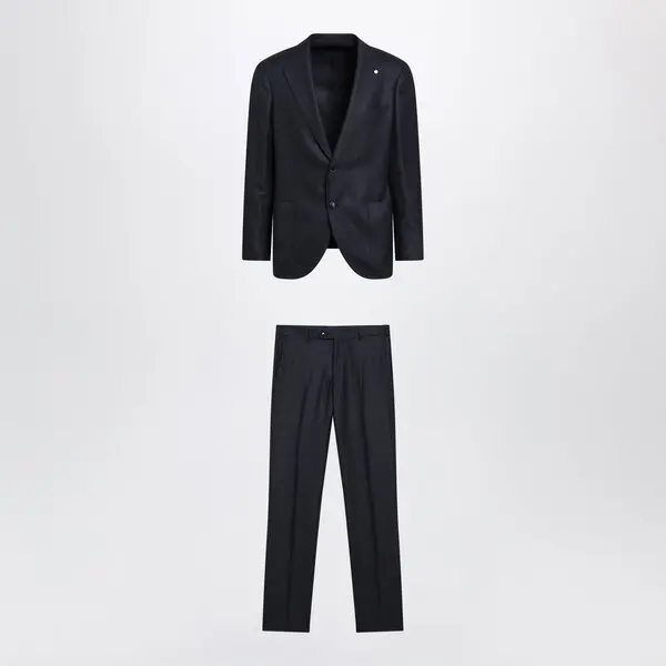 LUIGI BIANCHI Single-breasted Wool Suit - Blue