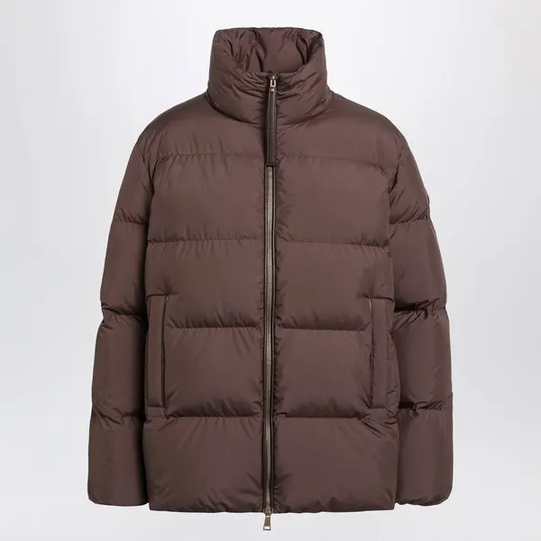 Moncler Vivantesse Short Down Jacket - Brown