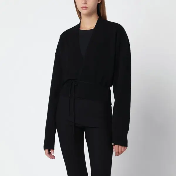 Extreme Cashmere Cashmere Wrap Cardigan - Black