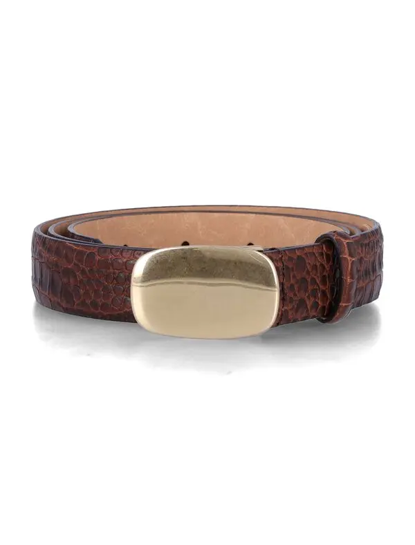 MANCINI 1979 Textured Leather Belt With Buckle