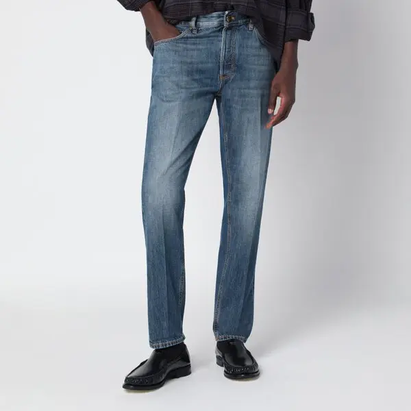 PT TORINO Faded-effect Reggae Mini Jeans - Blue