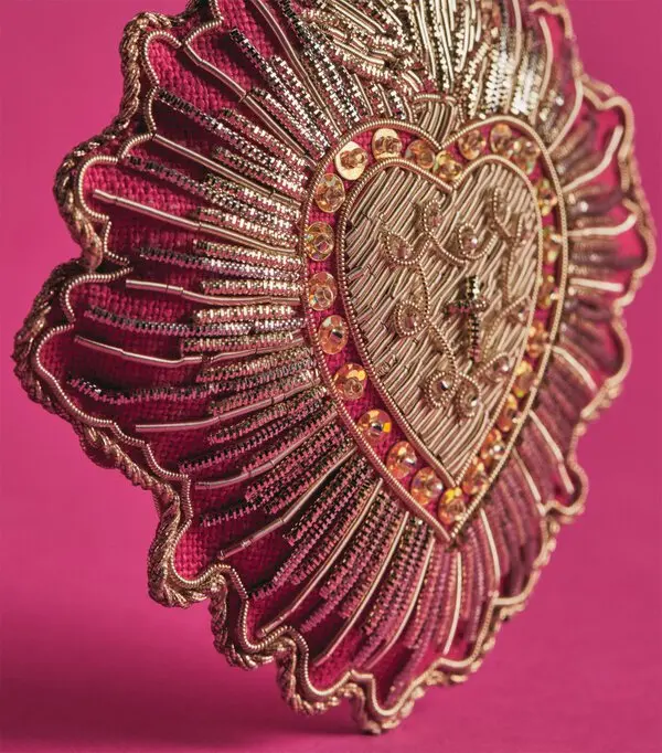 KATIE LARMOUR Flaming Heart Tree Decoration