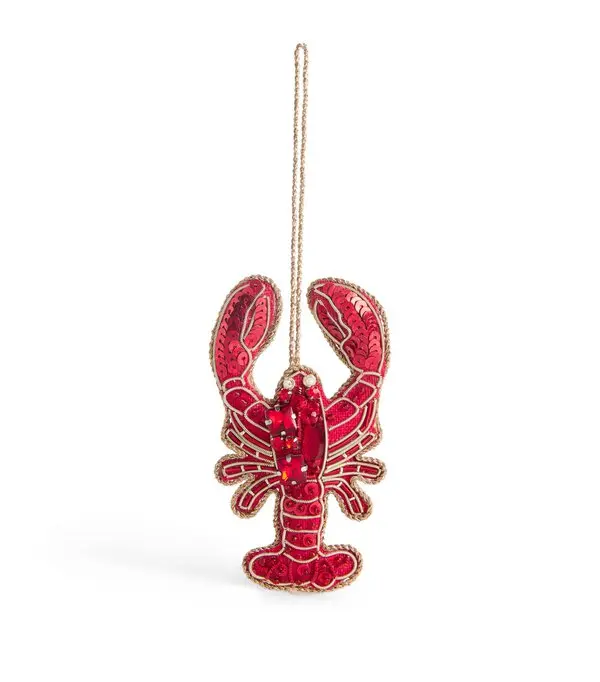KATIE LARMOUR Embellished Lobster Tree Decoration