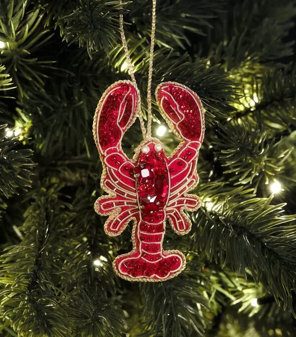 KATIE LARMOUR Embellished Lobster Tree Decoration