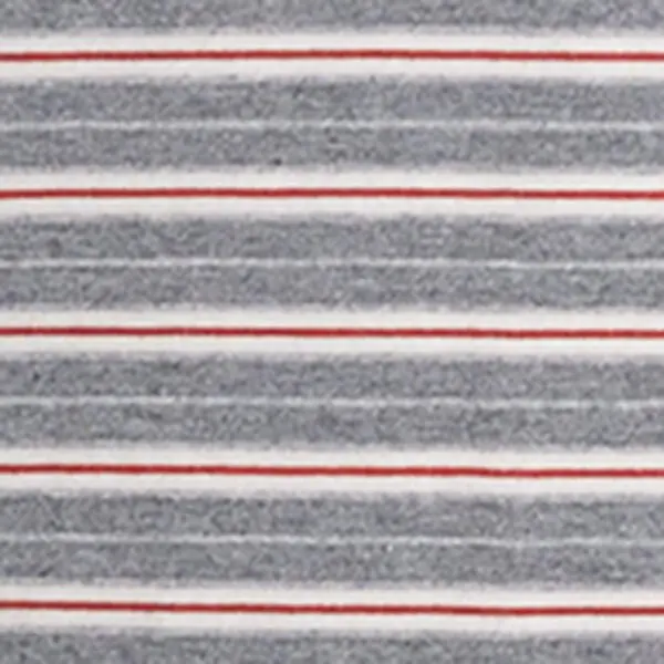 COOR Stripe Long-sleeve Polo Shirt - Grey