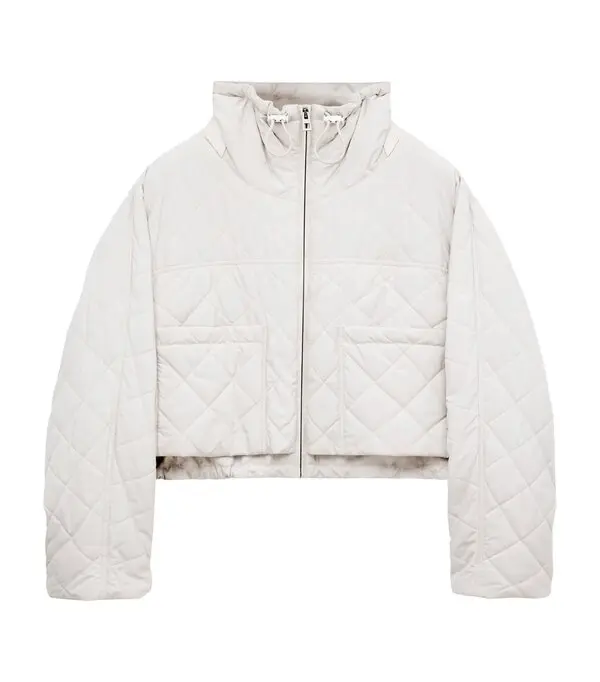 Loewe High-neck Quilted Jacket - White