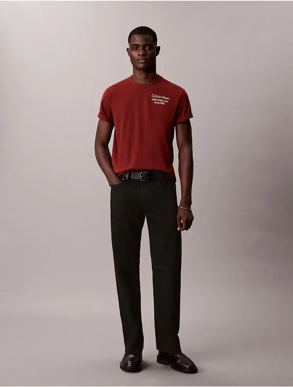 Calvin Klein Nyc Logo Graphic Tee - Fired Brick