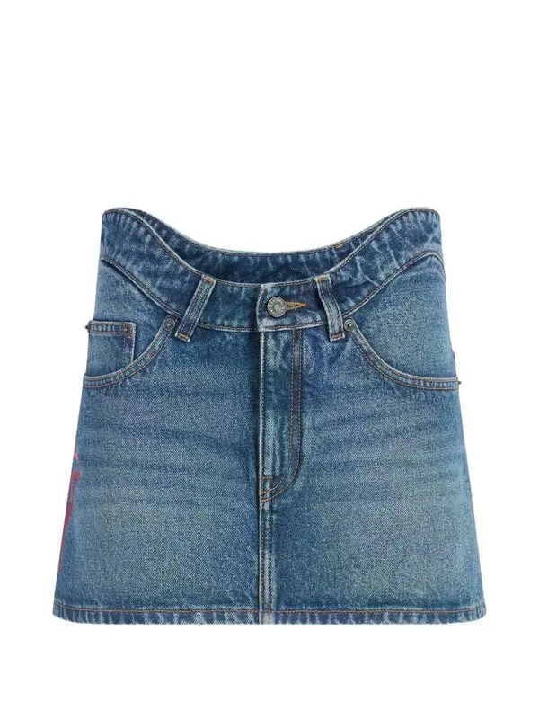 JEAN PAUL GAULTIER Denim Mini Skirt - Blue