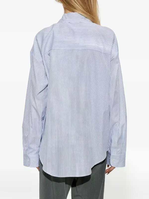 AKEP Striped Flap-pockets Shirt